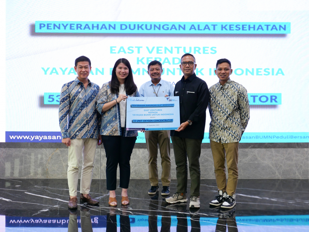 East Ventures donated 53 oxygen concentrators to BUMN Foundation for Indonesia - East Ventures