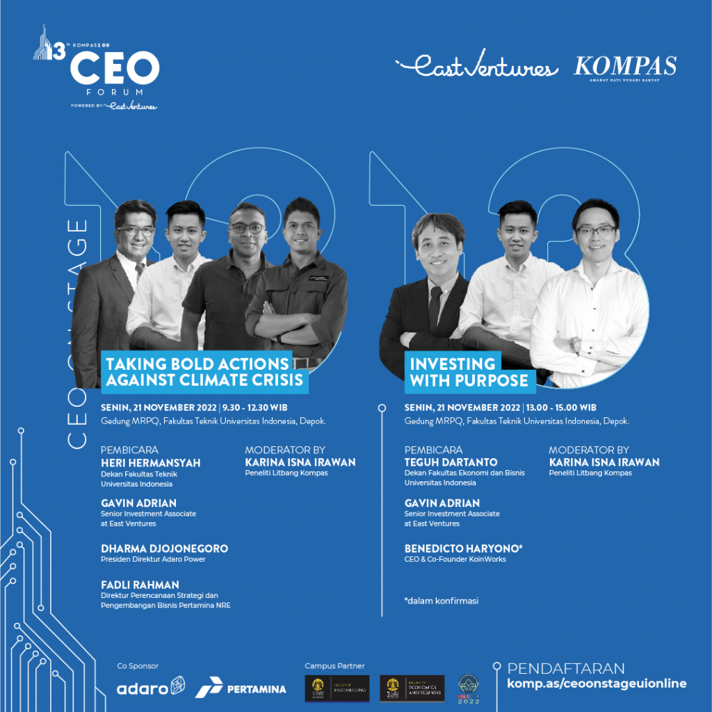 Kompas CEO on Stage: Taking bold actions against climate change - East Ventures