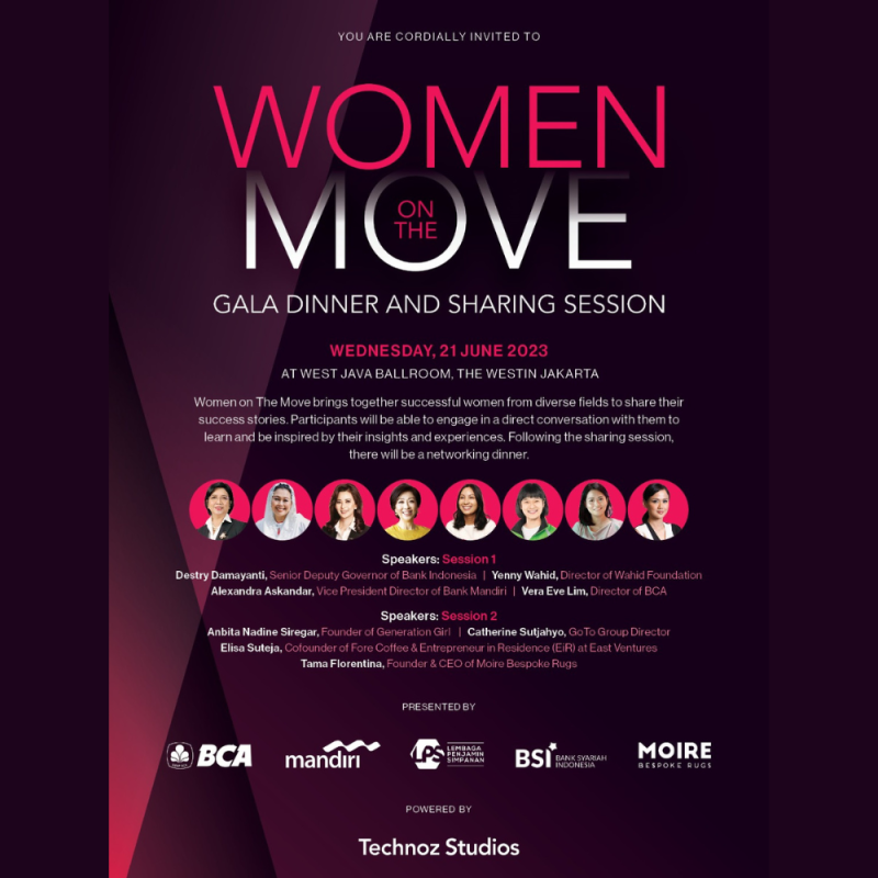 Bloomberg Technoz: Women on The Move - Gala dinner and sharing session ...